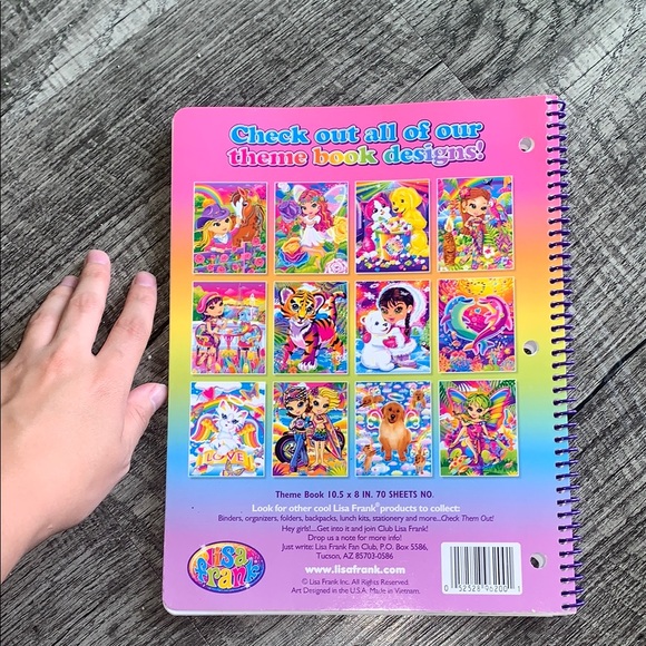 Lisa Frank | Other | Lisa Frank Pink And Purple Paris Notebook | Poshmark